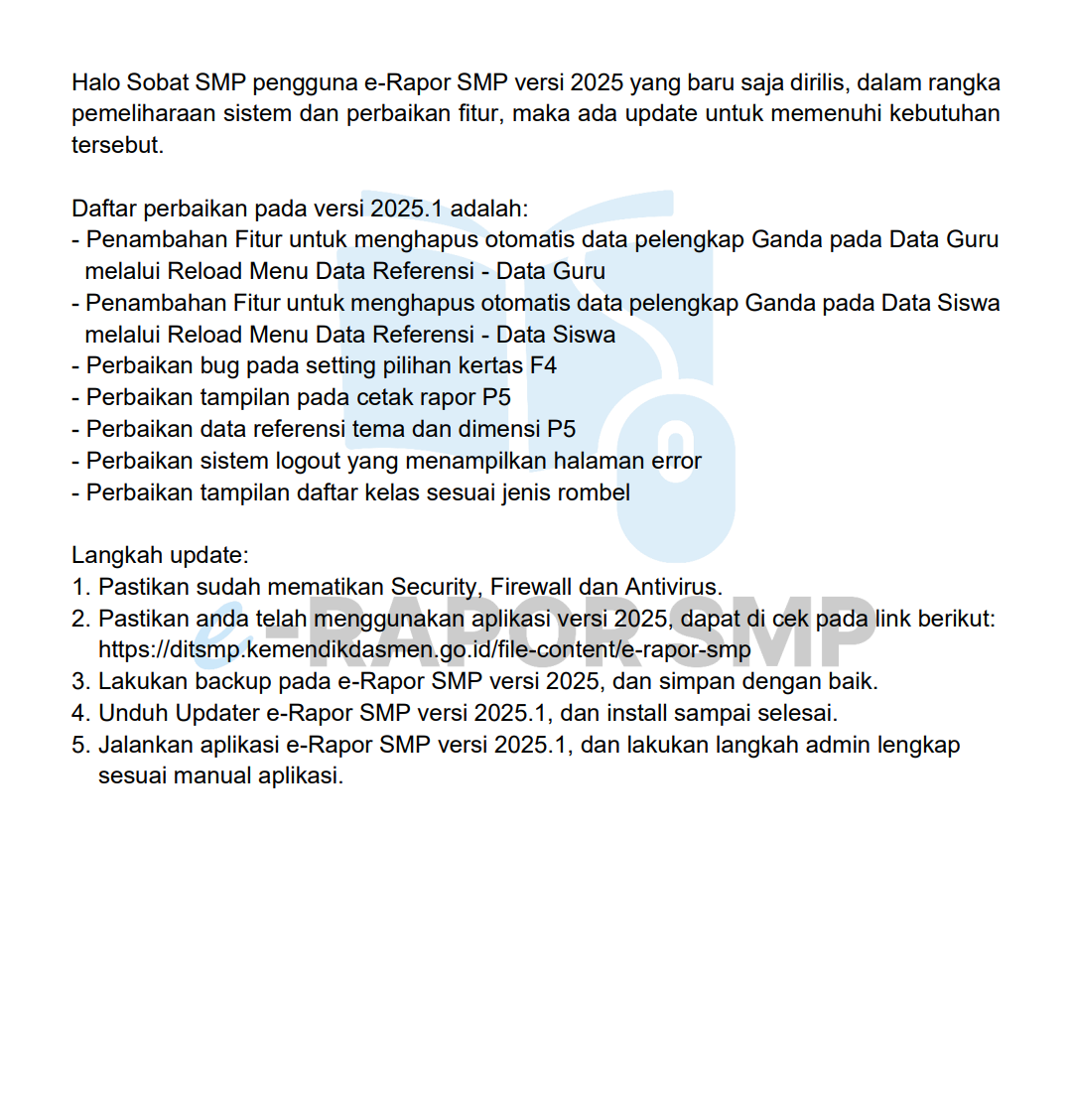 Direktorat SMP - Kementerian Pendidikan, Kebudayaan, Riset dan Teknologi